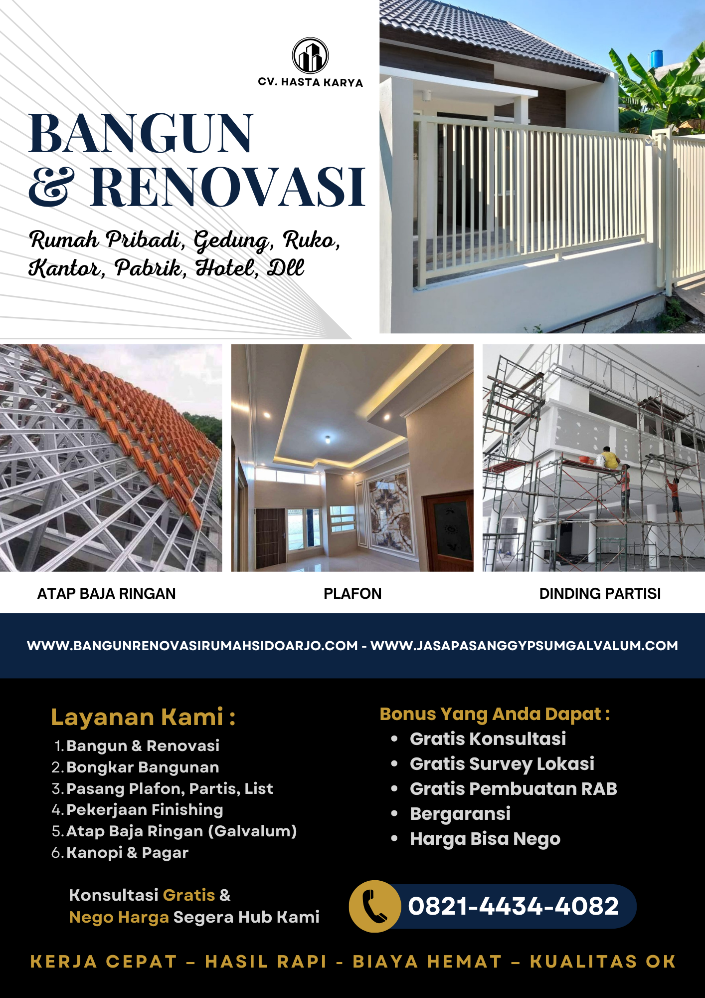 Biaya Bangun Rumah Per Meter Surabaya - CV.Hasta Karya